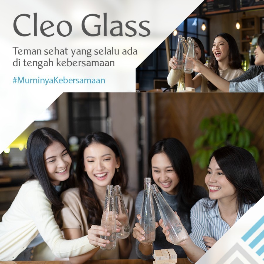 Jual Cleo Glass Demineral Water | Air Mineral Botol Kaca - 330 ml (Kemasan 6 Pcs) | Shopee Indonesia