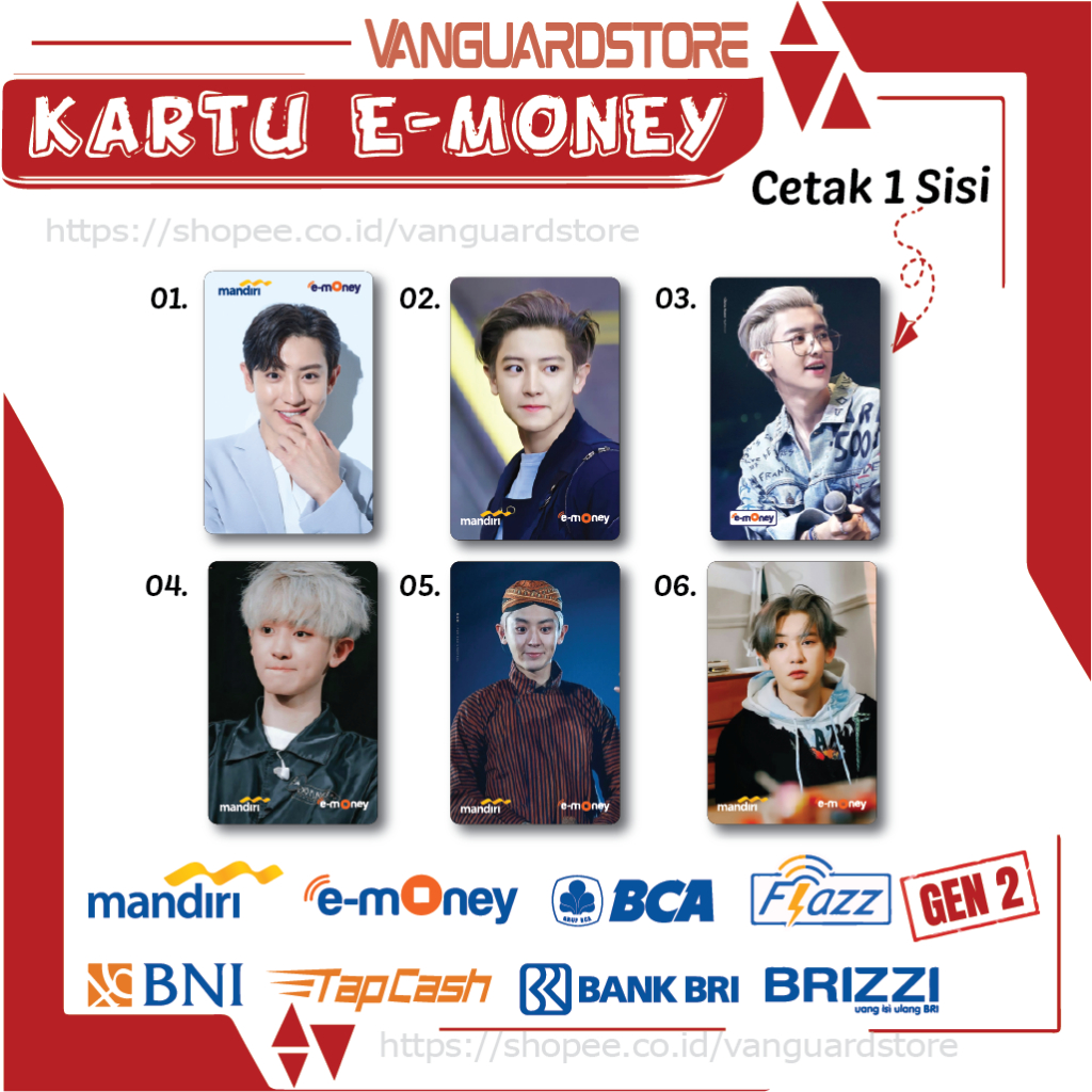 Jual KARTU E MONEY E TOLL KPOP EXO CHANYEOL KOREA EMONEY MANDIRI FLAZZ ...