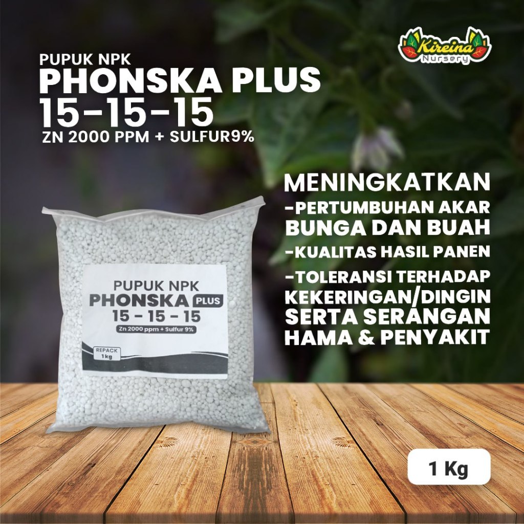 Jual Pupuk NPK Phonska Plus 15-15-15 Repack 1 Kg | Shopee Indonesia
