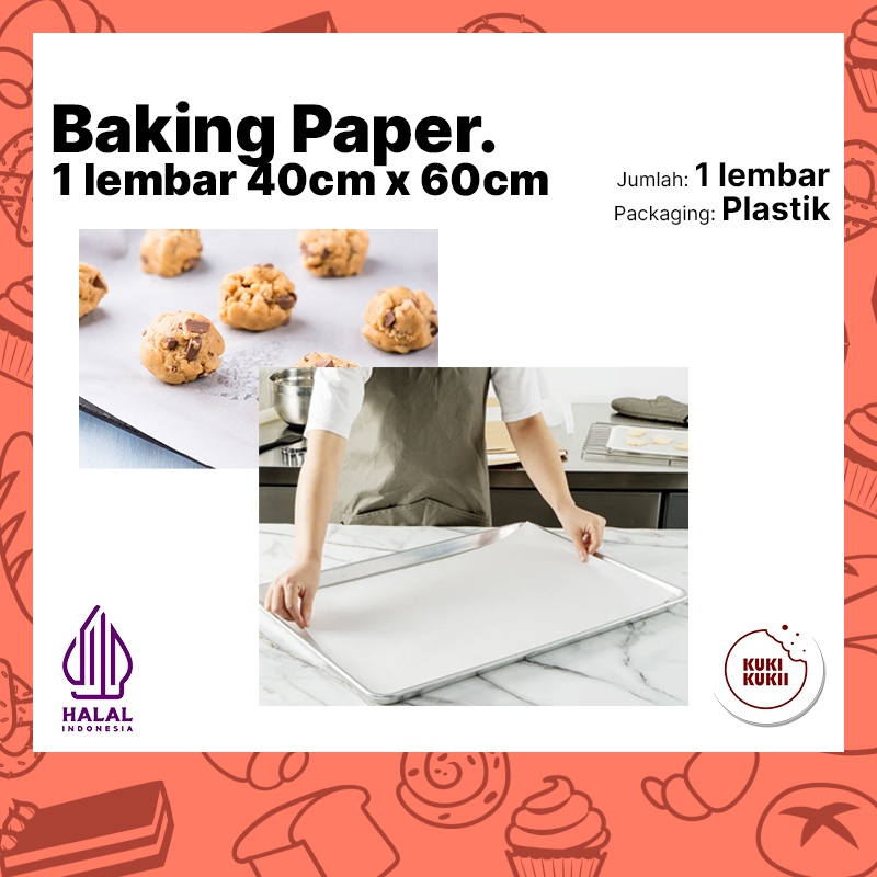 Jual Baking Paper [1 lembar] 40x60cm | Kertas Baking 1 sheet 40cm x ...