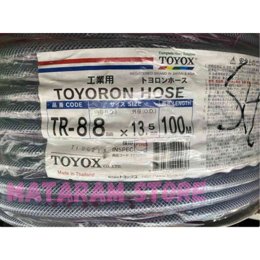 Jual TOYOX Selang Benang Toyoron Hose TOYOX Selang Benang TOYOX - TR-8 ...