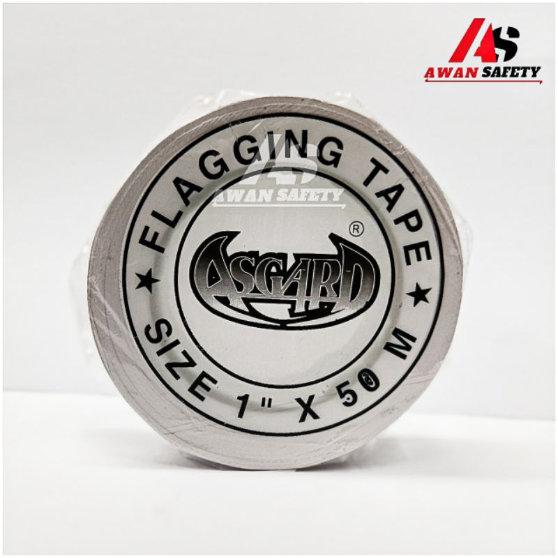 Jual Flagging Tape/Pita Survey/Flaging Tape 1inch x 50meter/Pita Proyek 1inch Putih | Shopee ...