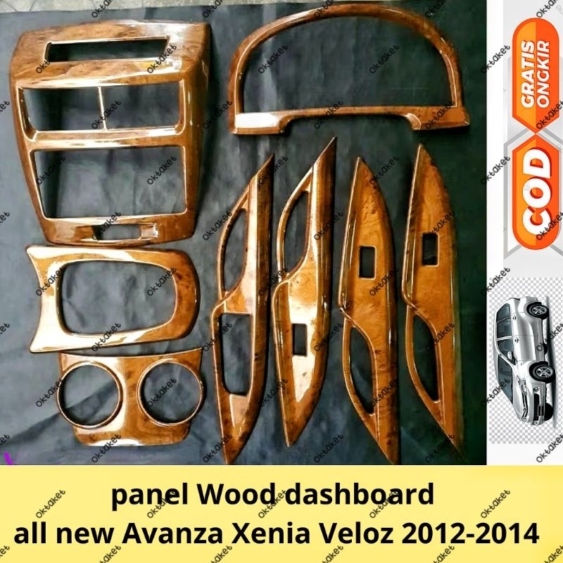 Jual Panel Wood dashboard all new Avanza xenia Veloz 2012 2013 2014 ...