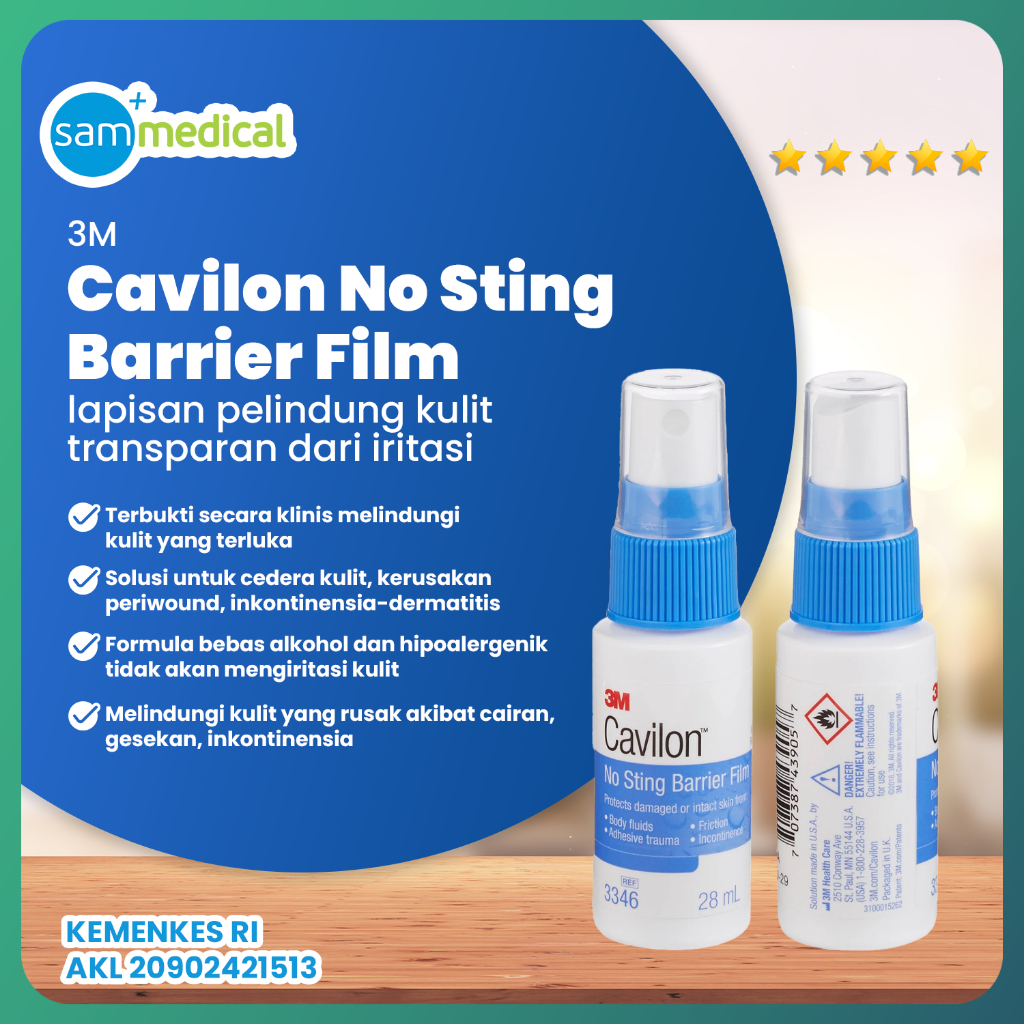 Jual 3M Cavilon Film Spray 28 ml - 3346 / No Sting Barrier Film / Spray ...