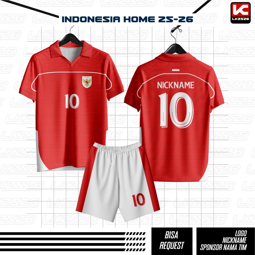 Jual Jersey Garuda Indonesia | Timnas Merah Putih HOME Terbaru 25/26 ...