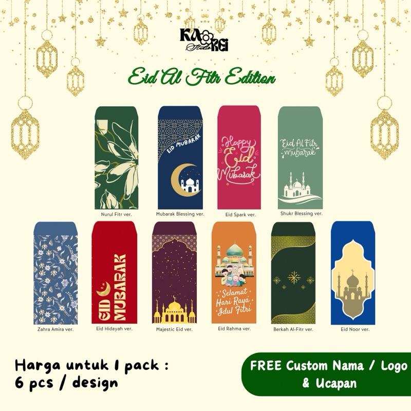 Jual Amplop Lebaran Custom | Eid Envelopes | Amplop Idul Fitri | Shopee ...