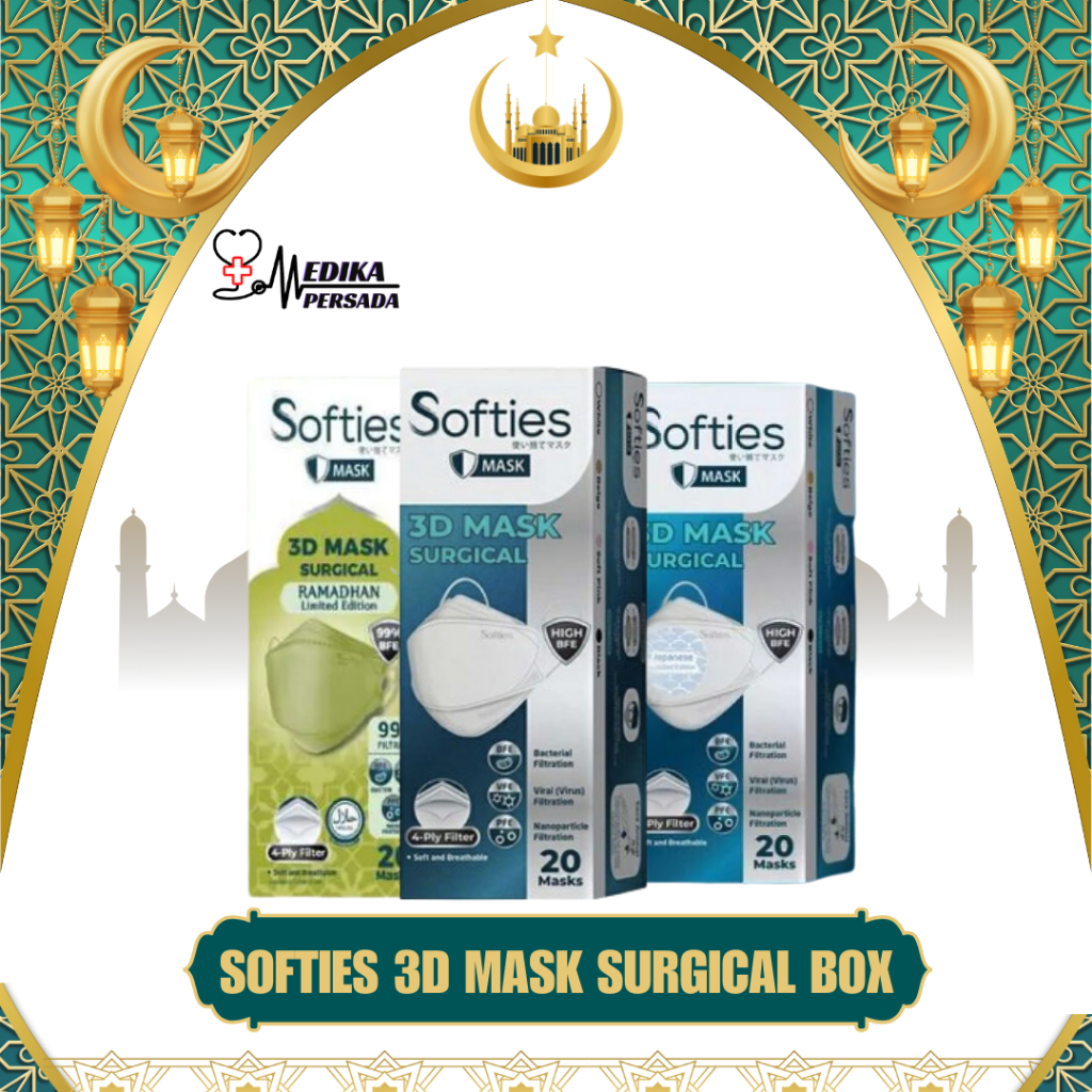 Jual Softies 3D Surgical Mask (Model KF 94) 20 Mask Masker Softies KF94 ...
