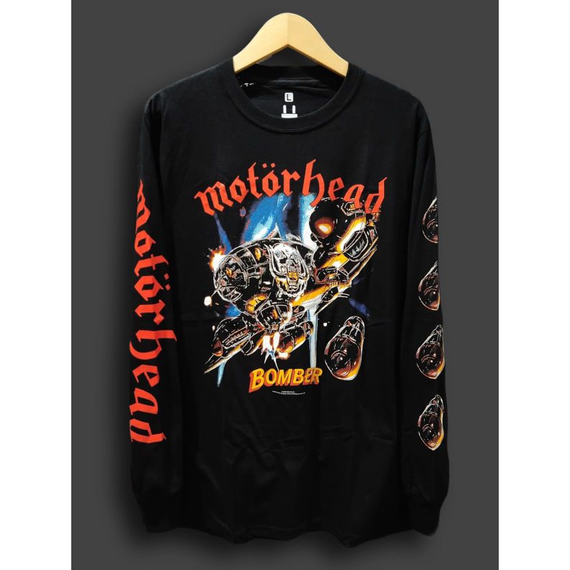 Jual Official License Longsleeve MOTORHEAD - BOMBER | Shopee Indonesia