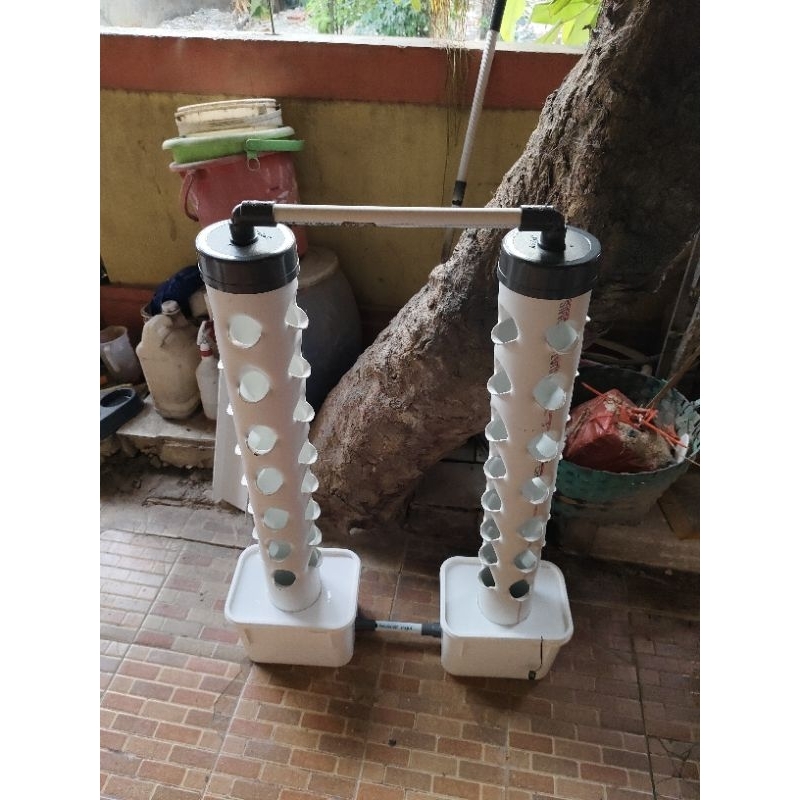 Jual hidroponik vertikal tower tinggi 150cm sambung 2 pipa | Shopee Indonesia