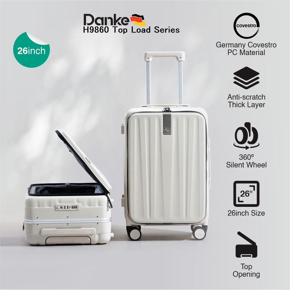 Jual Danke koper Top load Bagasi uk 26inch H9860 | Shopee Indonesia