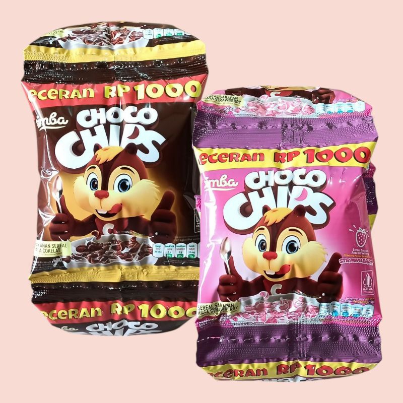 Jual Simba Choco Chips Sereal Coklat & Stroberi 12 g [10 pcs/renceng ...