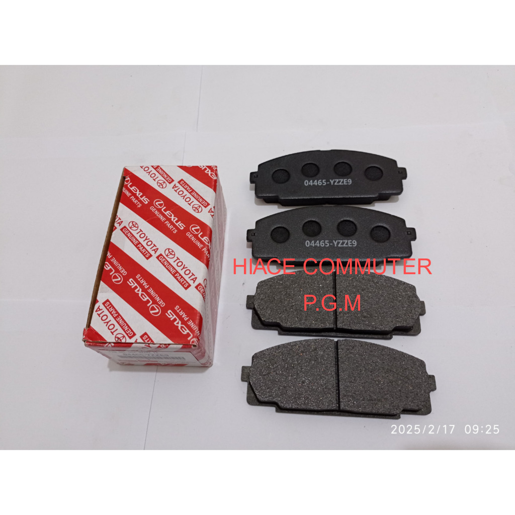 Jual Brake pad front kampas rem depan Toyota new hiace commuter 04465-YZZE9 | Shopee Indonesia