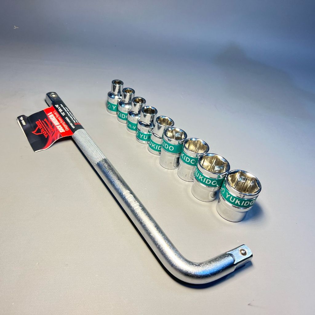 Jual Paket Gagang Kunci Shock Sok ½" Inch + Mata Shock 17mm 19mm 22mm ...