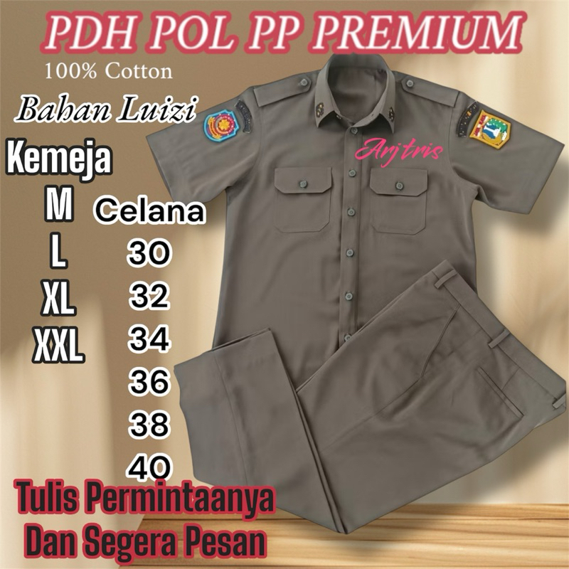 Jual PDH POL PP 1Stel Bahan LUIZI PREMIUM TERBARU | Shopee Indonesia