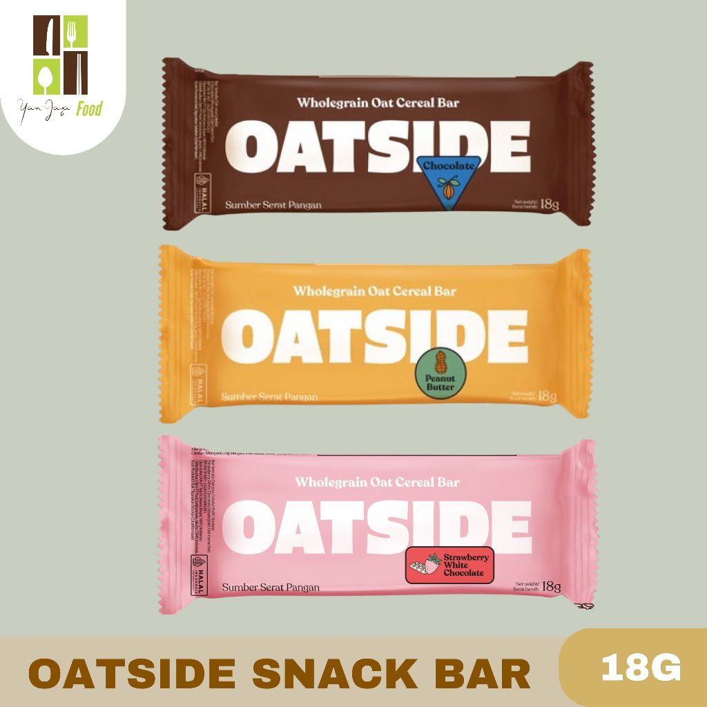 Jual Oatside Snack Bars / Cereal Snack Bar Rasa Peanut Butter / Chocolate / Strawberry 18G ...