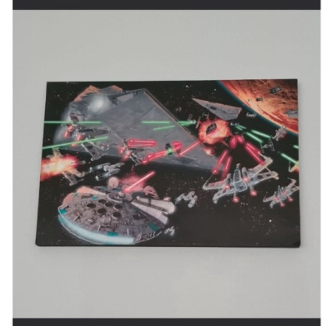 Jual Poster + Panel Kayu Custom Fanmade Star Wars (Millenium Falcon ...