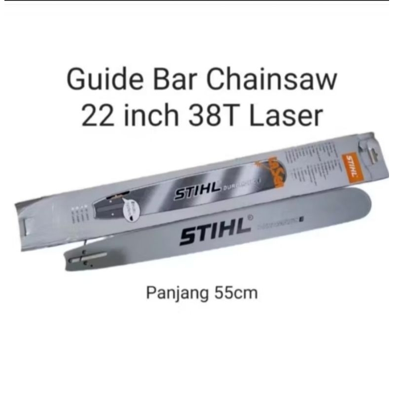 Jual Bar Senso Stihl 22 inch Guide Bar Chainsaw 22"/38T Laser Baja 55cm | Shopee Indonesia