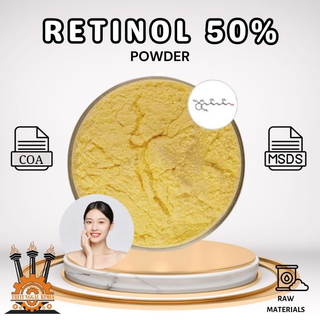 Jual Retinol 50% Bubuk 1gr / Retinol Powder 50% Ingredient Skincare ...