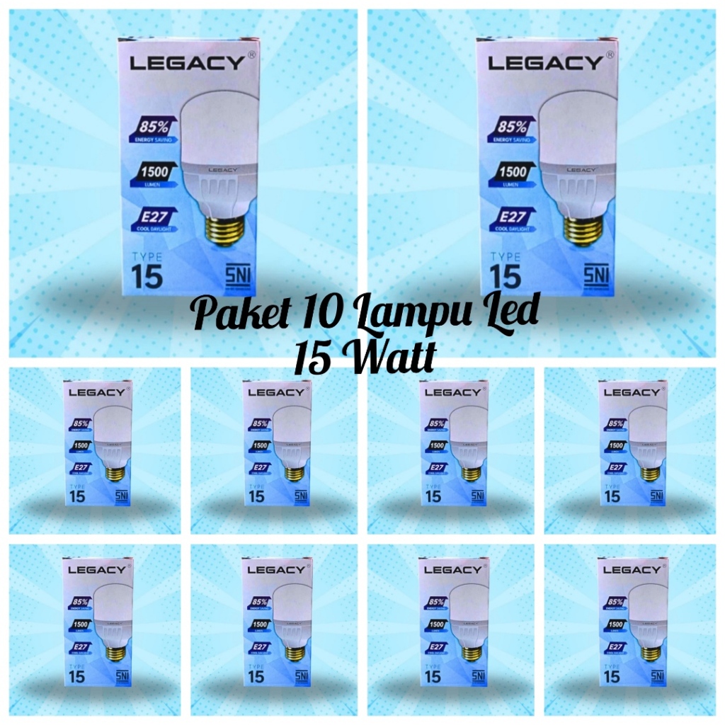 Jual (PAKET 10 PCS) LAMPU TABUNG LED 15 WATT HEMAT ENERGI SUPER TERANG ...