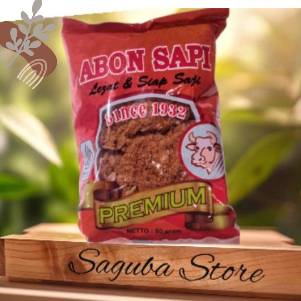 Jual abon sapi 32 premium 50 gram original daging sapi asli kualitas kemasan baru | Shopee Indonesia