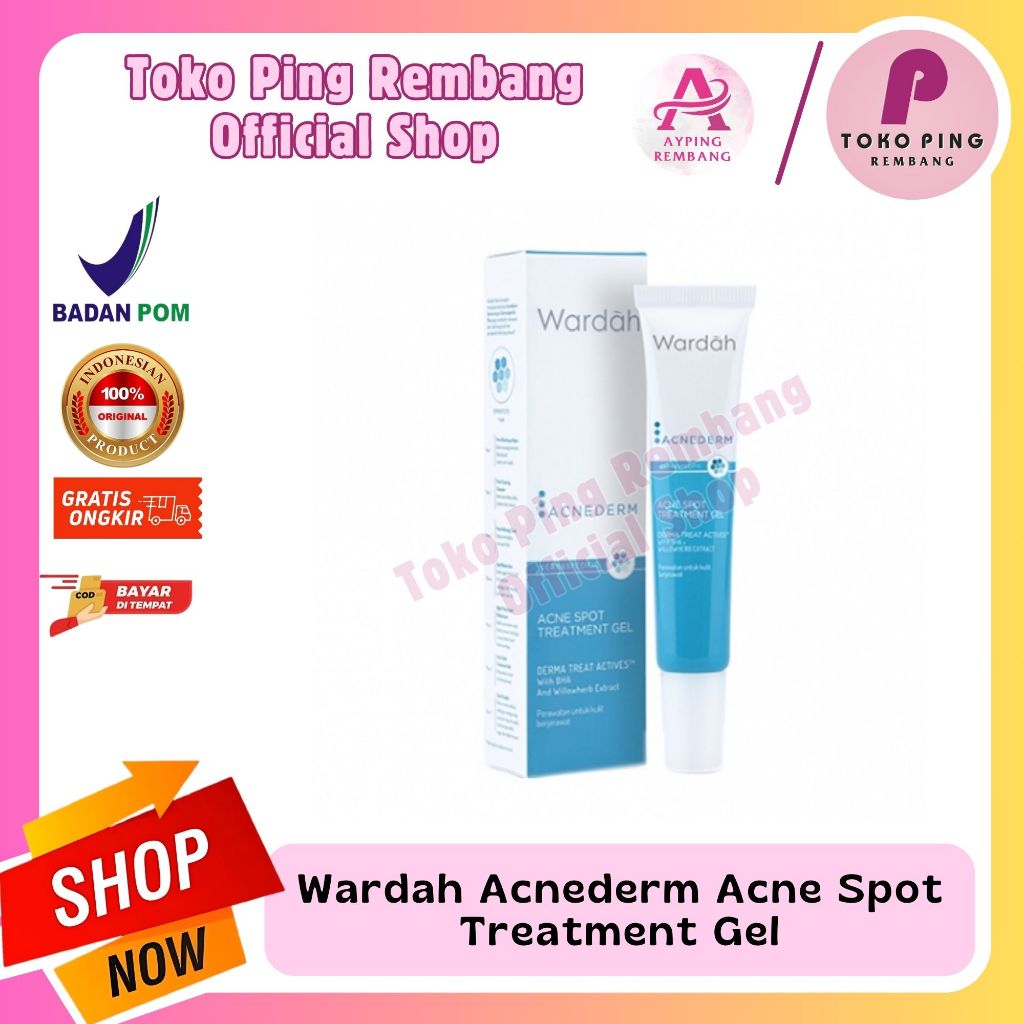 Jual Wardah Acnederm Acne Spot Treatment Gel | Shopee Indonesia