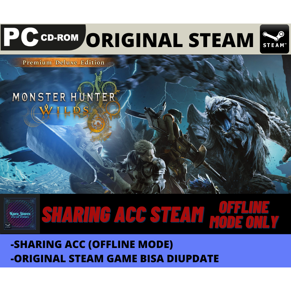 Jual Monster Hunter Wilds Premium Deluxe Edition PC Game Sharing Steam Original | Shopee Indonesia