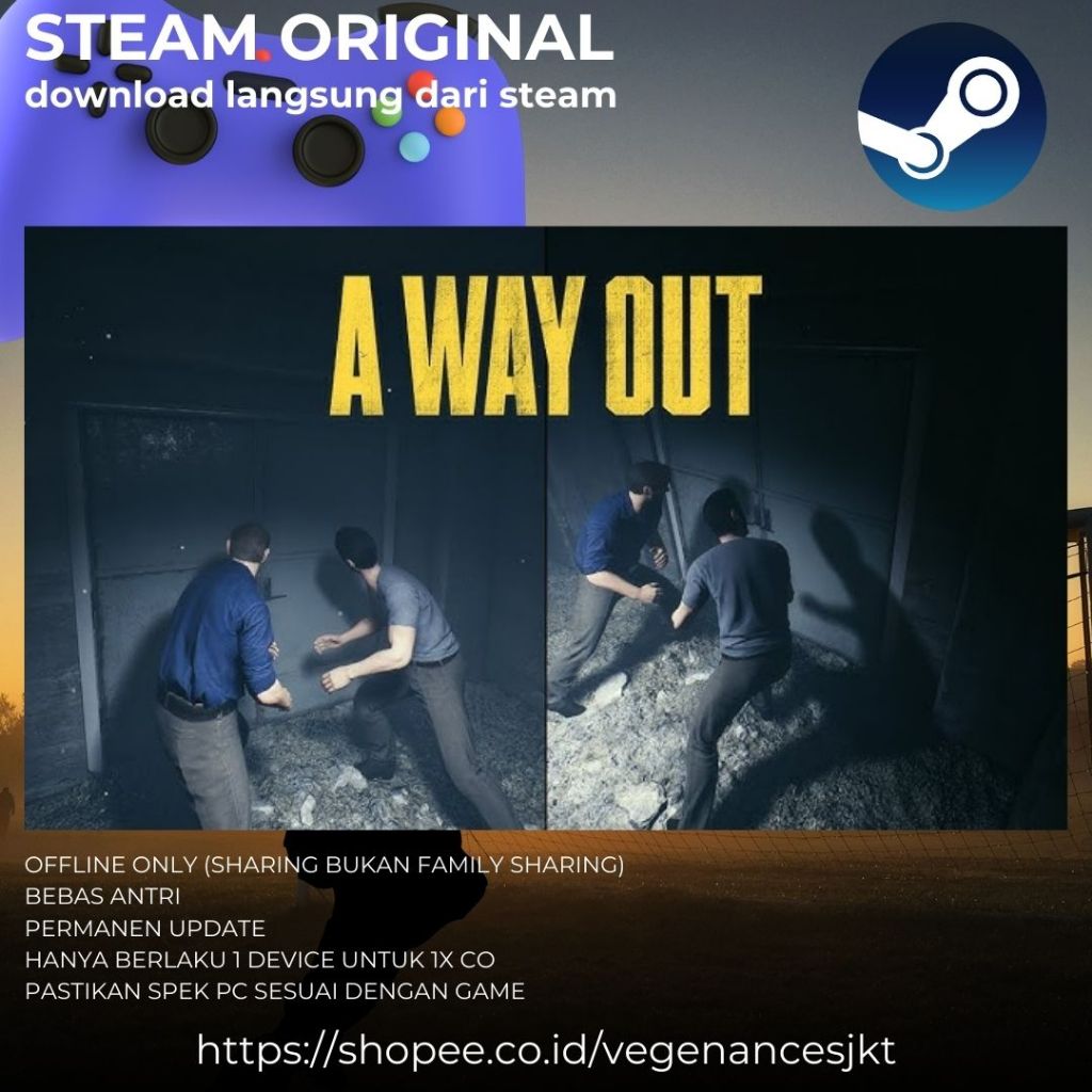 Jual A Way Out PC Game Sharing Original + Latest Update | Shopee Indonesia