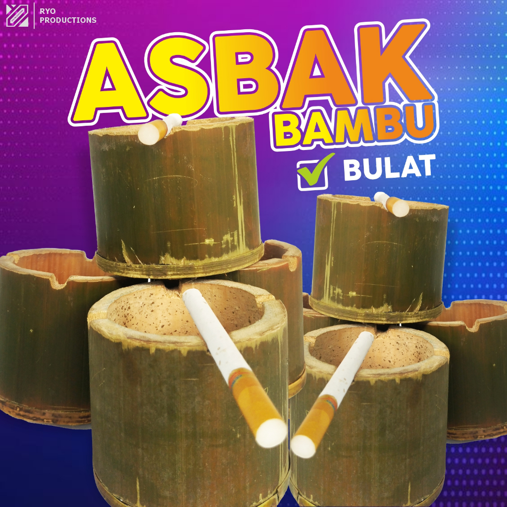 Jual [ TERMURAH ] Asbak Bambu Bulat Tradisional | ASBAK Minimalis ...