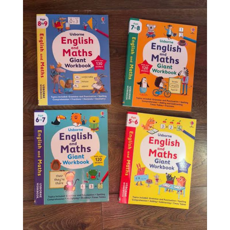 Jual usborne English math giant workbook | Shopee Indonesia