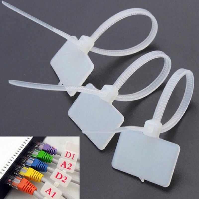 Jual Kabel Ties label Tali Pengikat Label Nama Name Tag Segel Panel ...