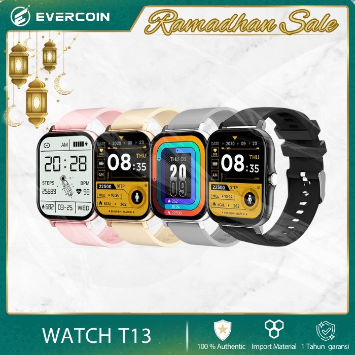 Jual [COD] Terbaru Jam Tangan T13 SMARTWATCH EVERCOIN Dynamic Island ...