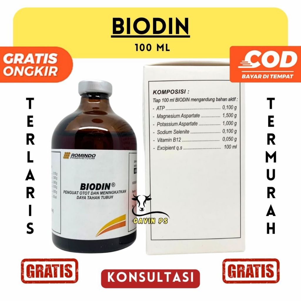 Jual BIODIN 100 ml ROMINDO - Menguatkan Otot Stamina Daya Tahan Tubuh ...