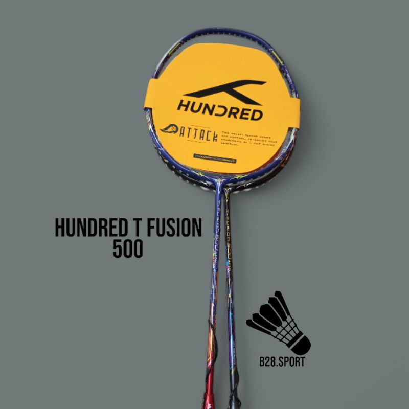 Jual raket badminton hundred T-fusion 500 (original) | Shopee Indonesia