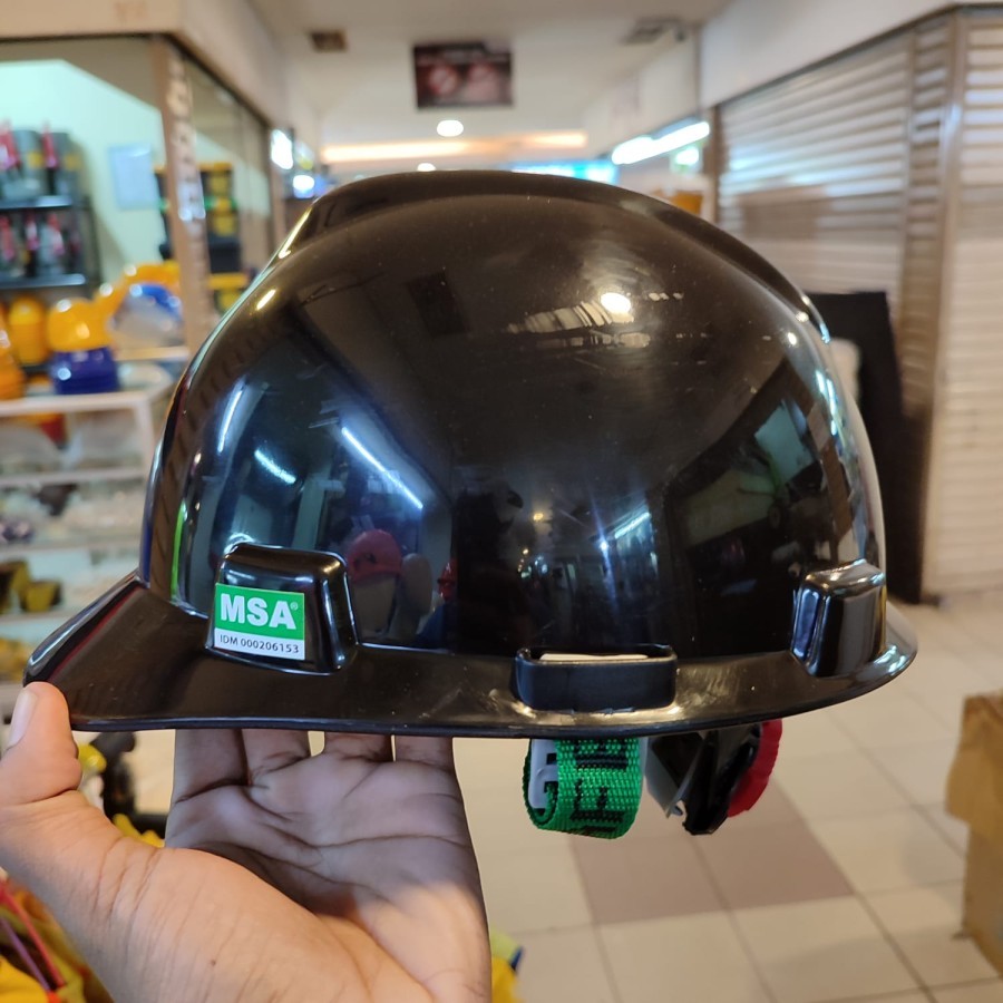 Jual HELM SAFETY MSA LOKAL FULL SET WARNA HITAM - SNI | Shopee Indonesia
