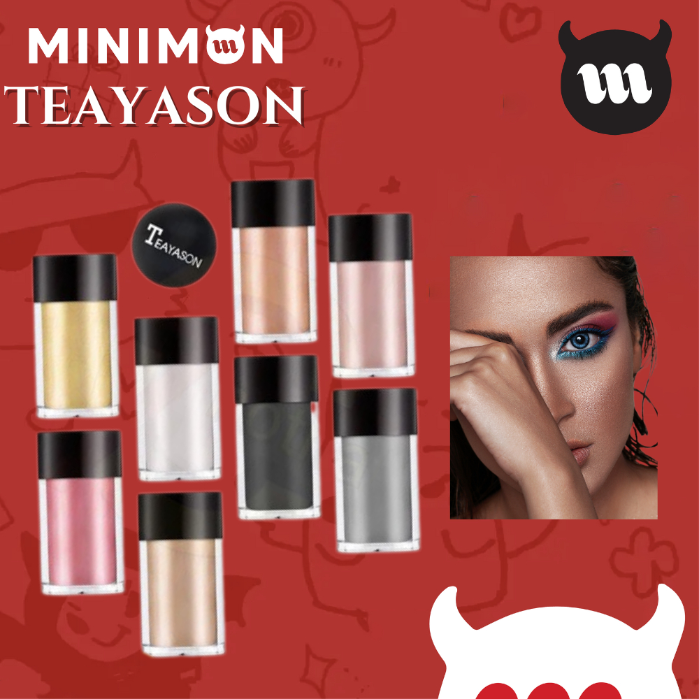 Jual [MINIMON] TEAYASON Eyeshadow Glitter Tunggal 8 Warna Botol High ...