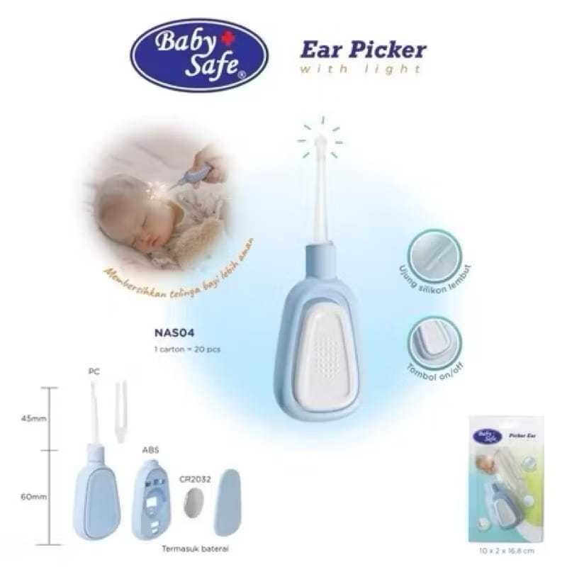 Jual BABYSAFE Ear Picker With Light NAS04 | Baby Safe Alat Pembersih ...