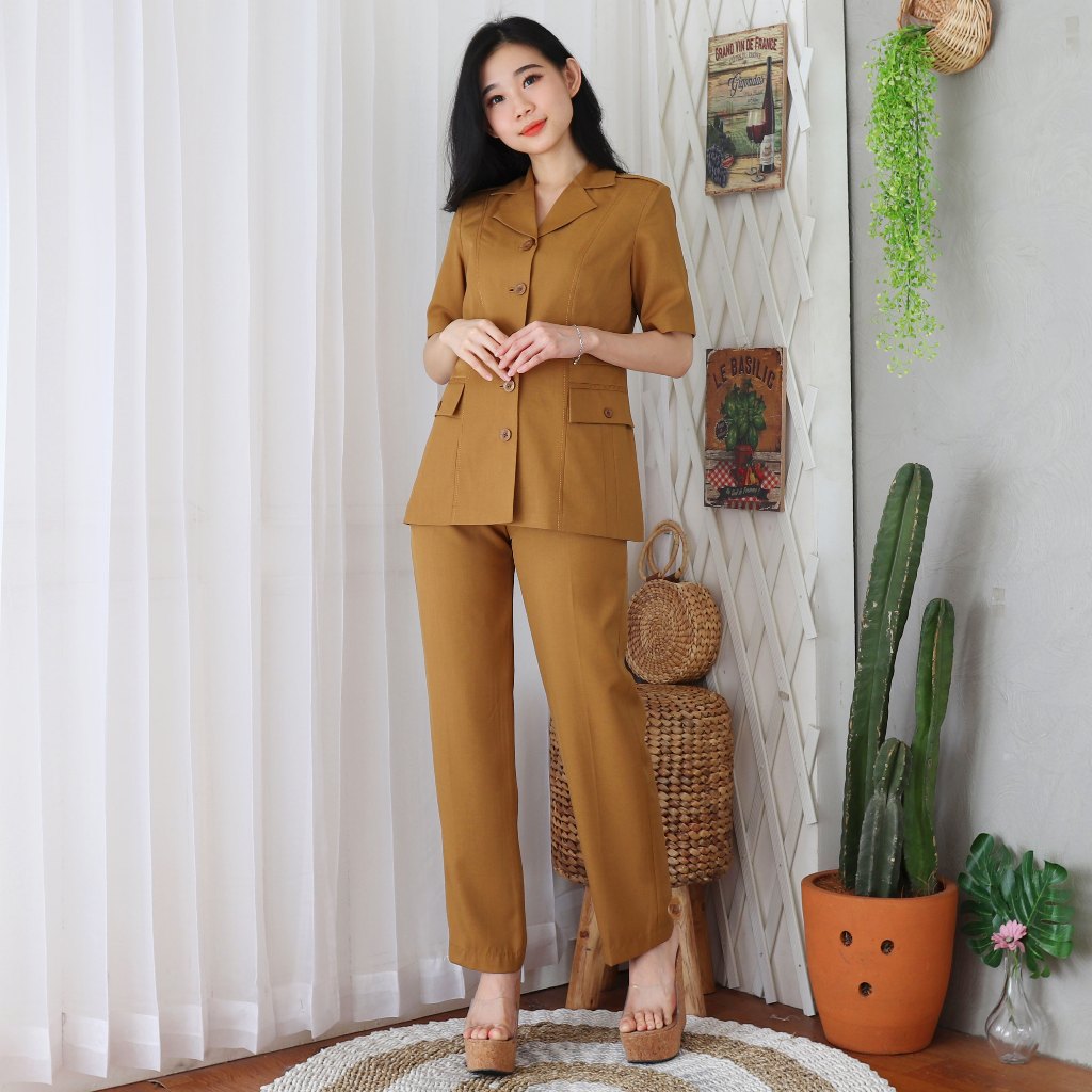 Jual Blazer Wanita / Seragam PNS / Baju Dinas Pemda / Baju Khaki PNS ...