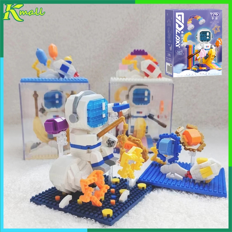Jual Block Toys Astronaut Model Mainan Bricks Mini DIY Blok Bangunan ...