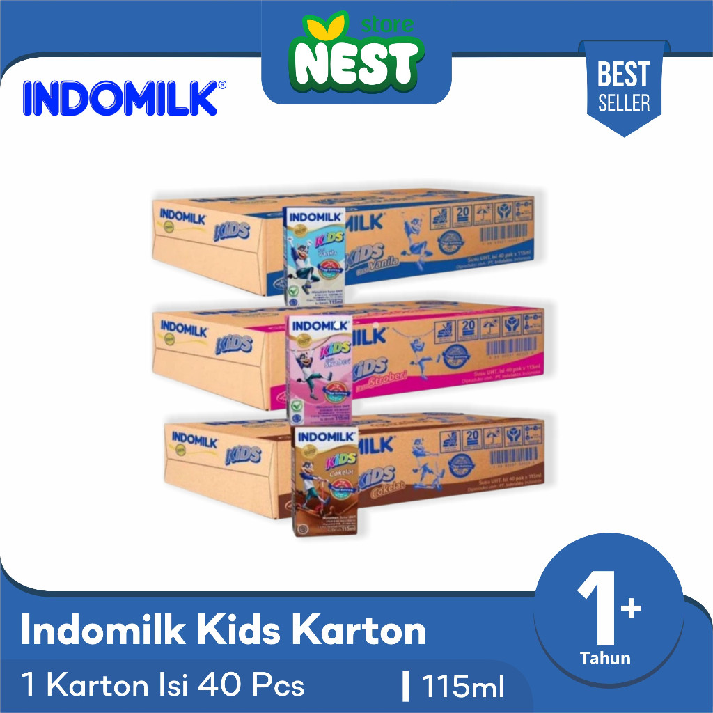 Jual SUSU INDOMILK KIDS 115ml 1karton(isi 40 pcs) | Shopee Indonesia
