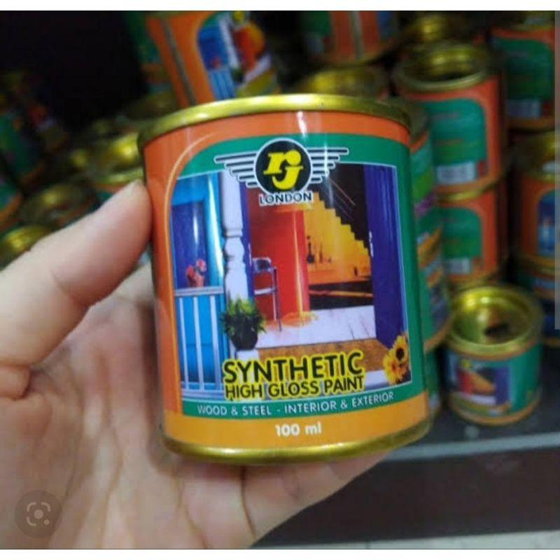 Jual cat sintetik 100 ml rj london cat minyak cat kayu besi | Shopee ...
