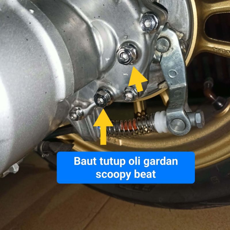 Jual Baut GARDAN beat scoopy stainless 2 kunci (2 biji) | Shopee Indonesia