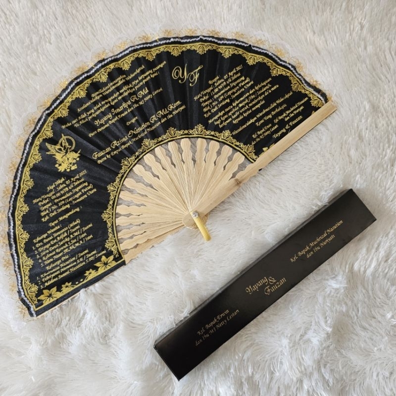 Jual (paket 30 pcs) Souvenir Undangan Kipas 21 cm Kemas Box (terpisah ...