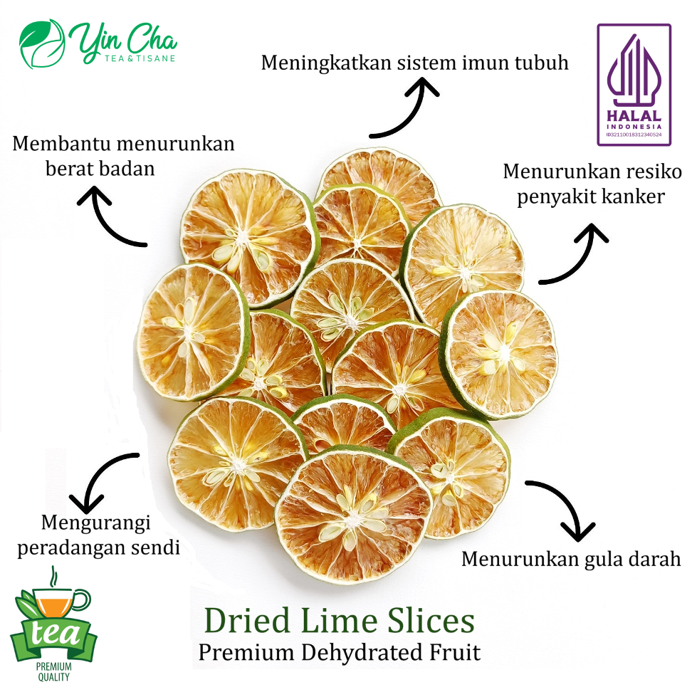 Jual Jeruk Nipis Kering Premium/Dried Lime Slices Dehydrated Premium ...
