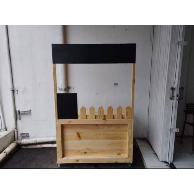 Jual Rombong Kayu Panjang 120 cm | Rombong Bakso | Both Kayu | Gerobak ...