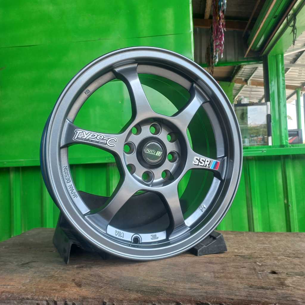 Jual VELG SSR Type C IMOLA HOL 8 X 100/114 R15 WARNA GUNMETAL | Shopee ...
