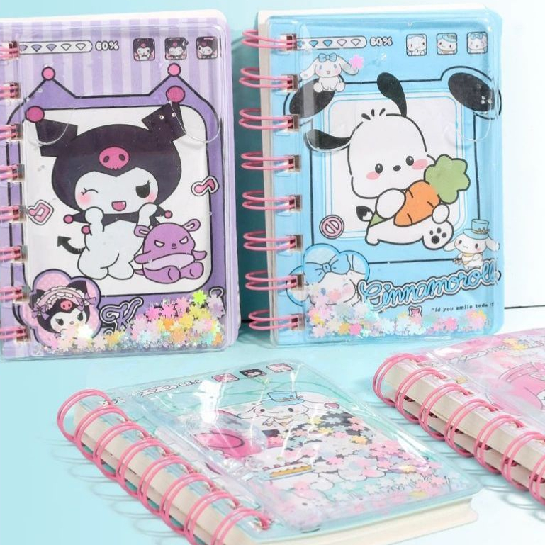 Jual Notebook Cute Character A7 Portable / Buku Catatan Bergaris Mini ...