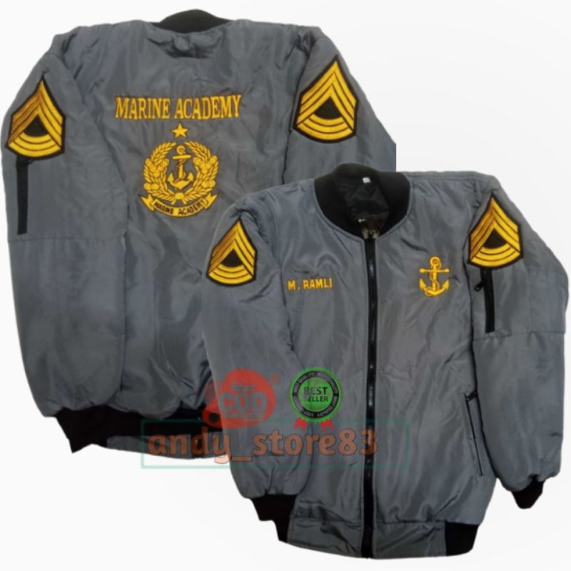 Jual seragam jacket bomberr / jacket marine academi | Shopee Indonesia