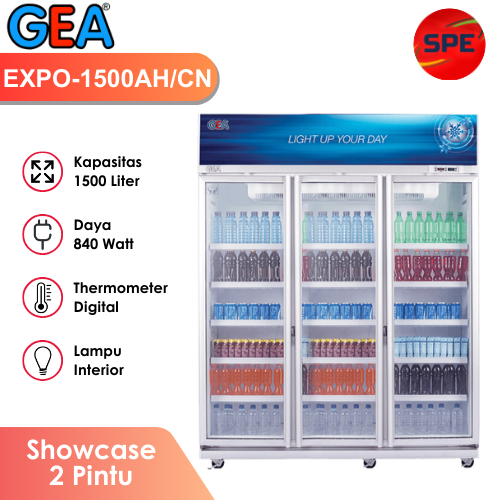 Jual SHOWCASE 3 PINTU GEA KAPASITAS 1500 LITER EXPO-1500AH/CN ...