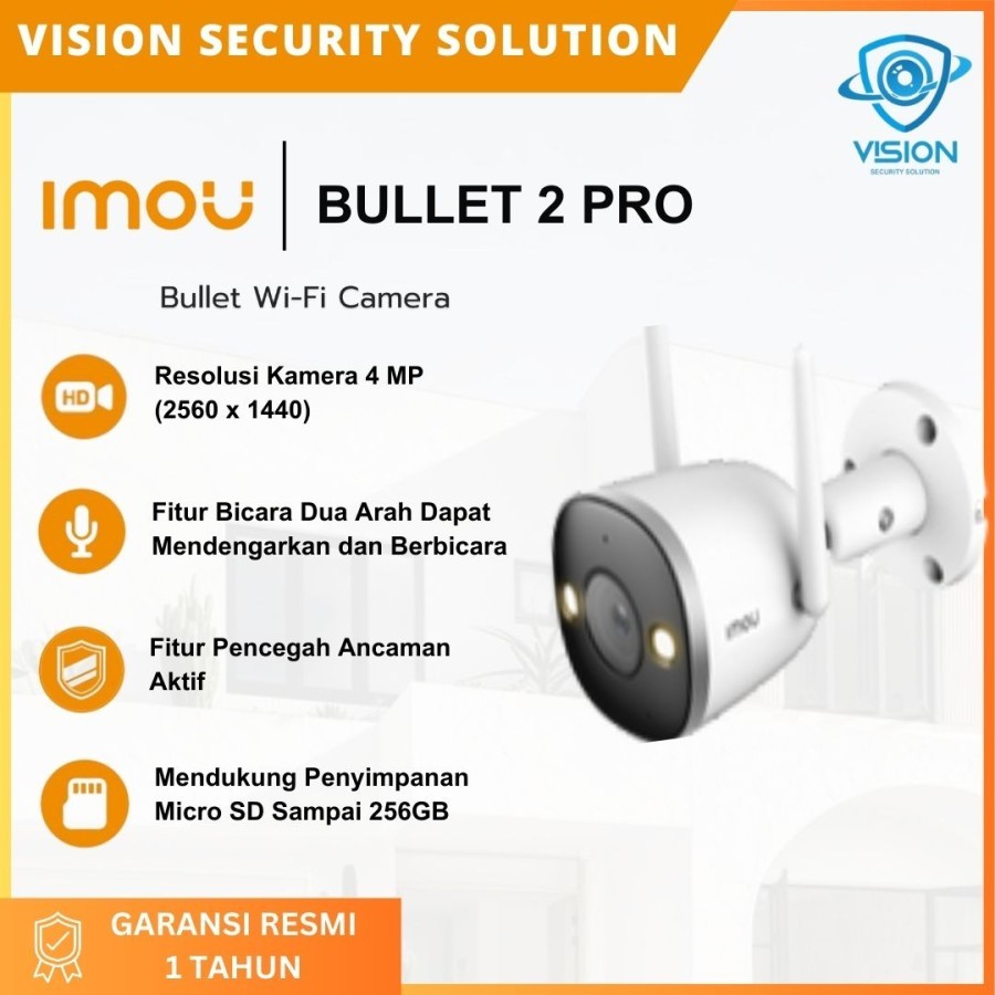 Jual Imou Bullet 2 Pro 4MP IPC-F46FEP CCTV OutdoorIP Wireless Two-Way-Talk | Shopee Indonesia