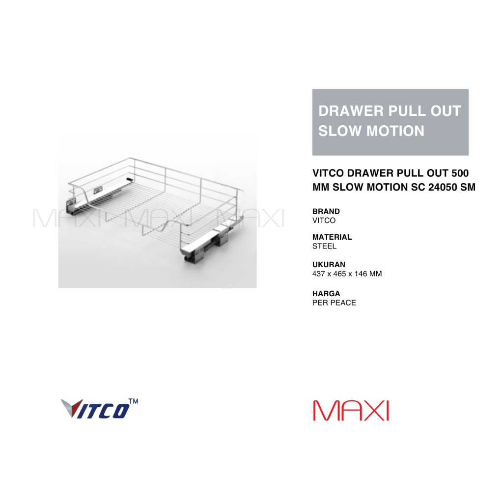 Jual VITCO XC/SC - 24040/24045/24050/24060/24090.SM - Drawer Pull-Out ...